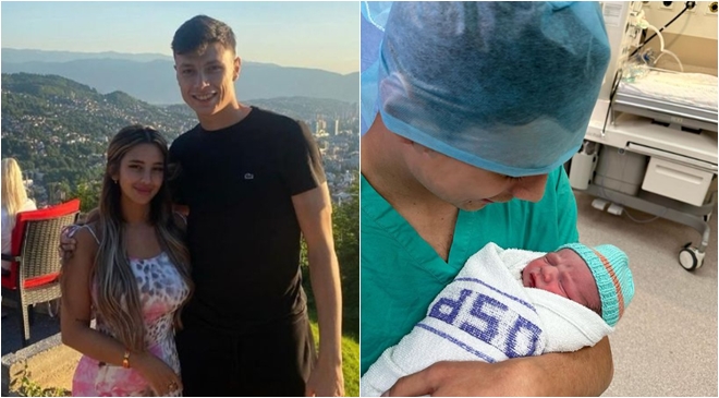 Reprezentativac BiH dobio SINA: Sretni roditelji odabrali ime... (foto ... Reprezentativac BiH dobio SINA: Sretni roditelji odabrali ime... (foto ...